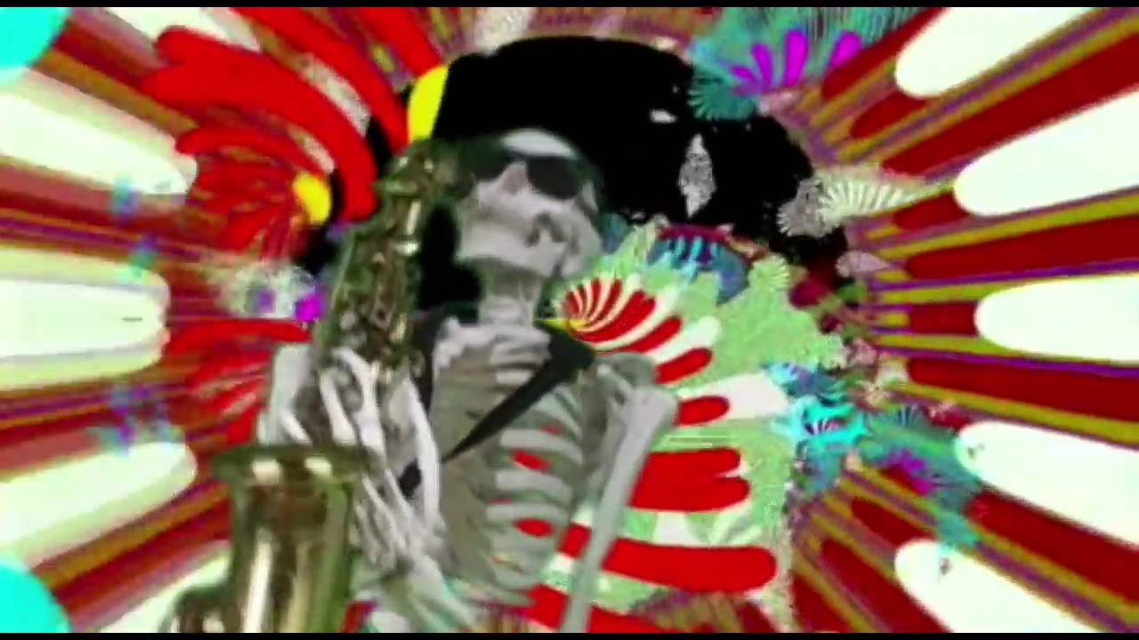 Skeleton Playing Saxophone - YouTube