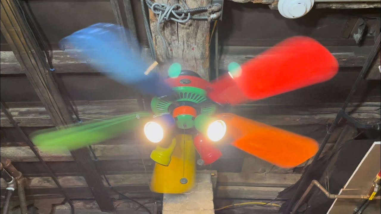 Hampton Bay Carousel Ceiling Fan 52” (Childhood)(No Commentary) - YouTube