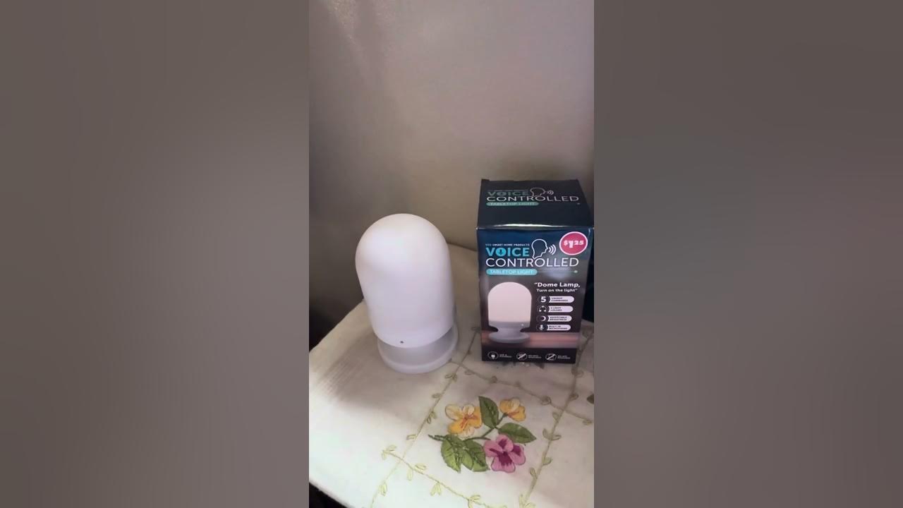 Dollar Tree Review | Voice Controlled Tabletop Light - YouTube