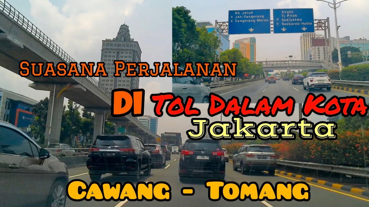 Jalan Tol Dalam Kota Jakarta dari Cawang ke Tomang - YouTube