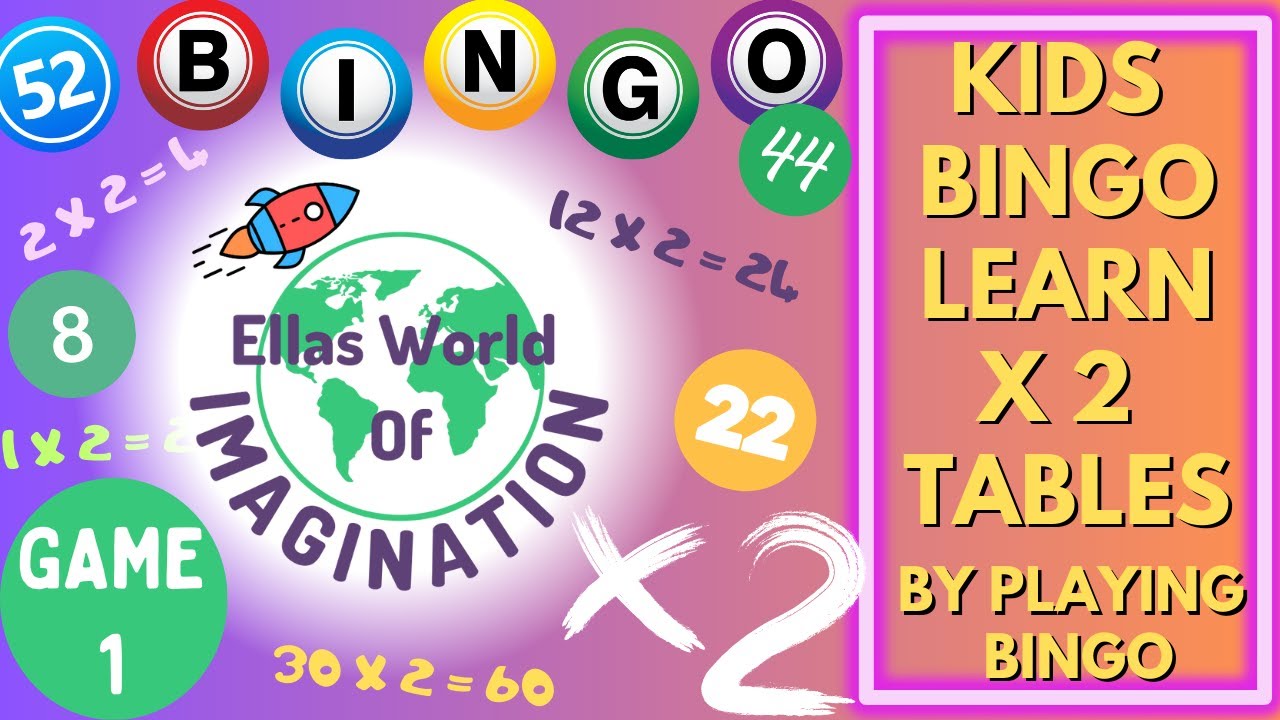 Bingo Game For Kids - 2x Times Tables Edition (Game 1) - YouTube