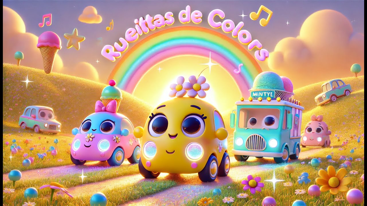 Rueditas de Colores – Una Aventura Mágica en Auto para Niños - YouTube