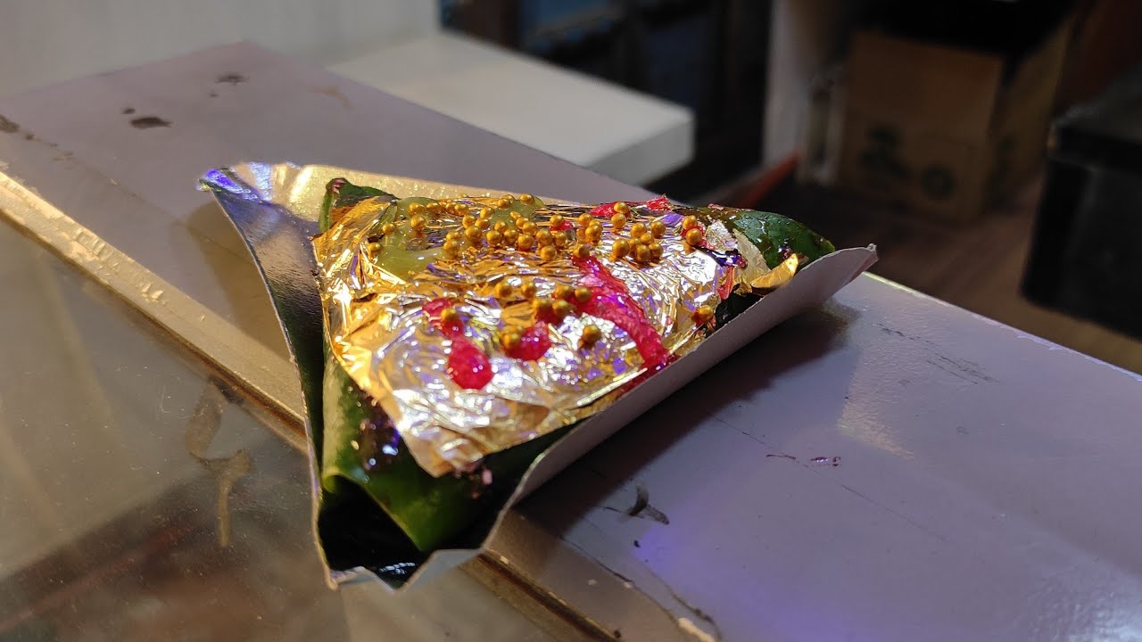 Royal NAWABI PAAN!! #Gulkand #PAAN GHUNDI PAAN Gold Plated Paan. - YouTube
