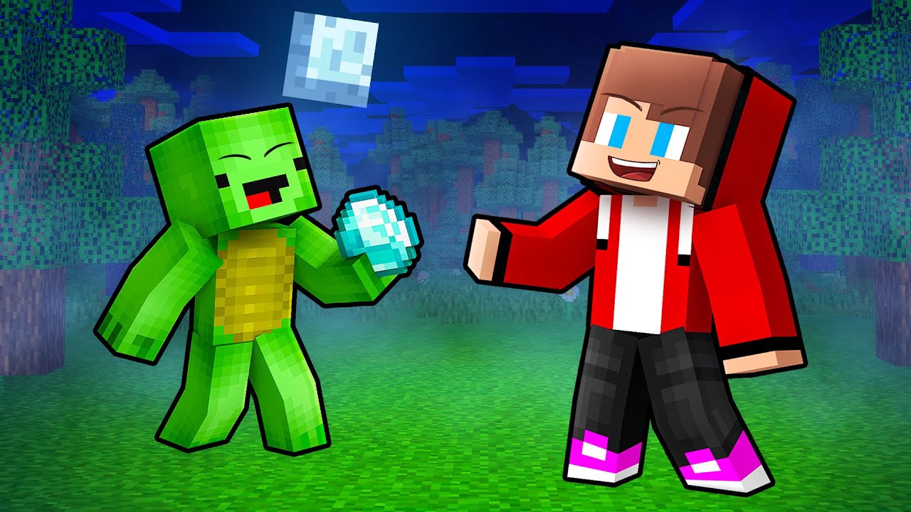 JJ and Mikey: DARK Control Mind Family Battle in Minecraft - Maizen ...