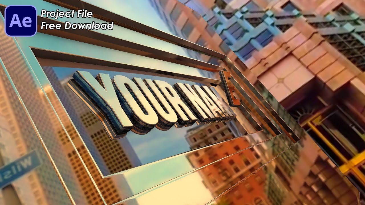 After Effects 3D Logo Intro Template | Free Download #06 - YouTube