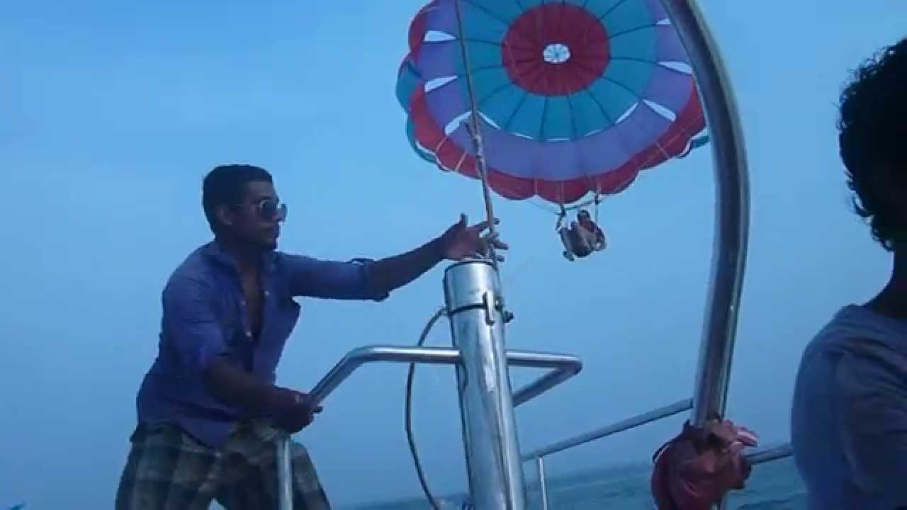 Amazing para-sailing experience in Goa - YouTube