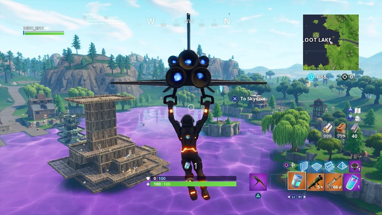 I built a Base Replacing the House at the Old Loot Lake (Rip Loot Lake ...