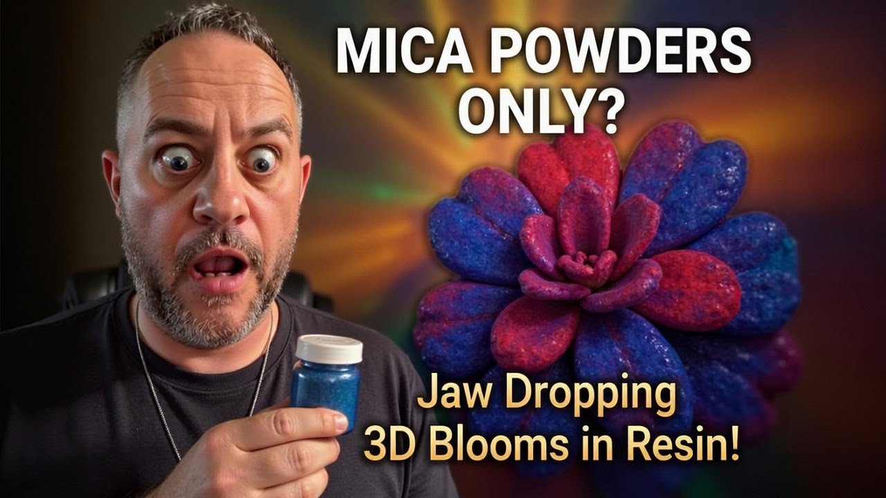 Can Mica Alone Create Jaw-Dropping 3D Resin Blooms? Full Tutorial ...