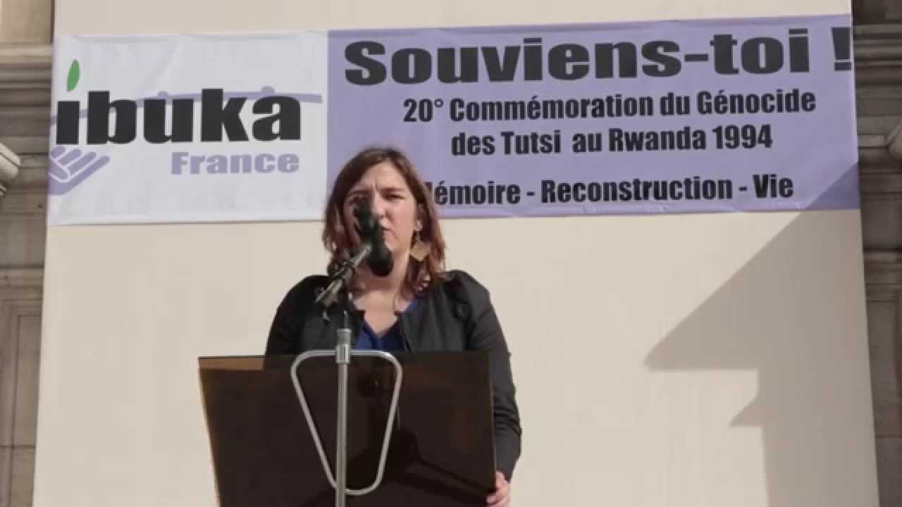 Laura Slimani - commémoration du 20e anniversaire du génocide des Tutsi ...