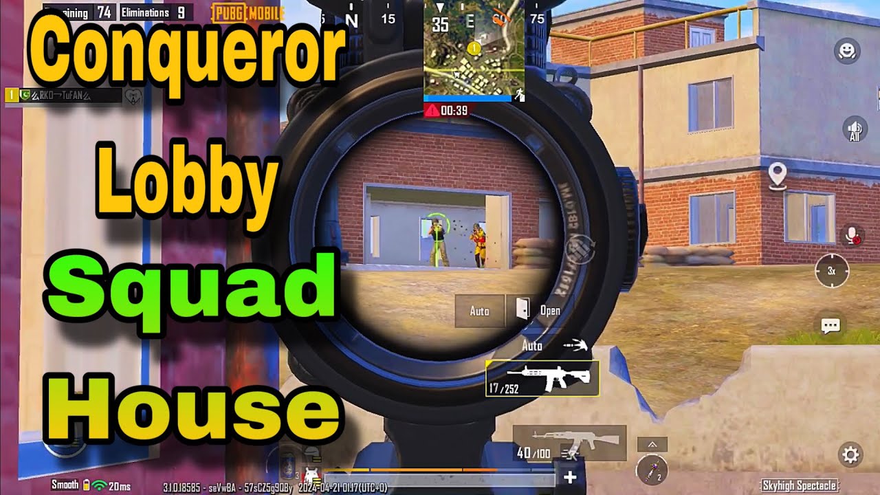 Conqueror Lobby Squad House Push 😱 SOLO VS SQUAD GAMEPLAY PUBG - YouTube