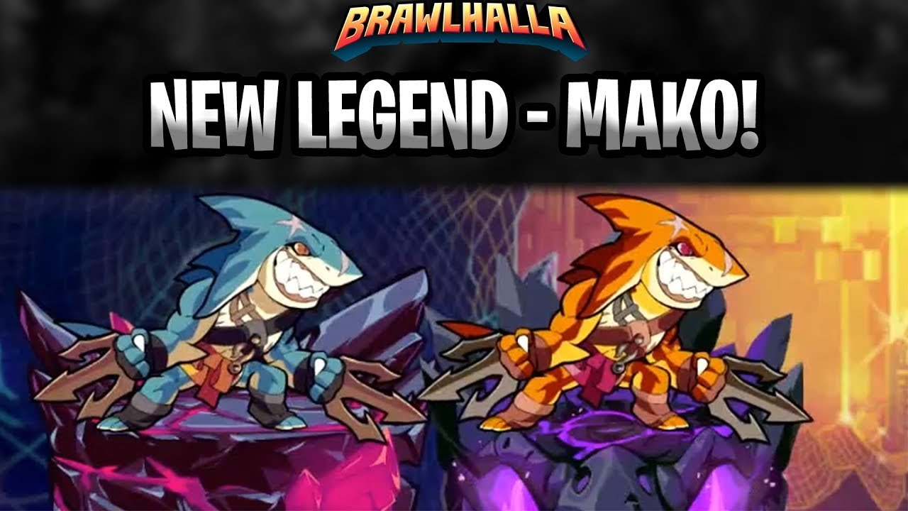 Brawlhalla - New Legend Reveal! Mako the Shark! - YouTube