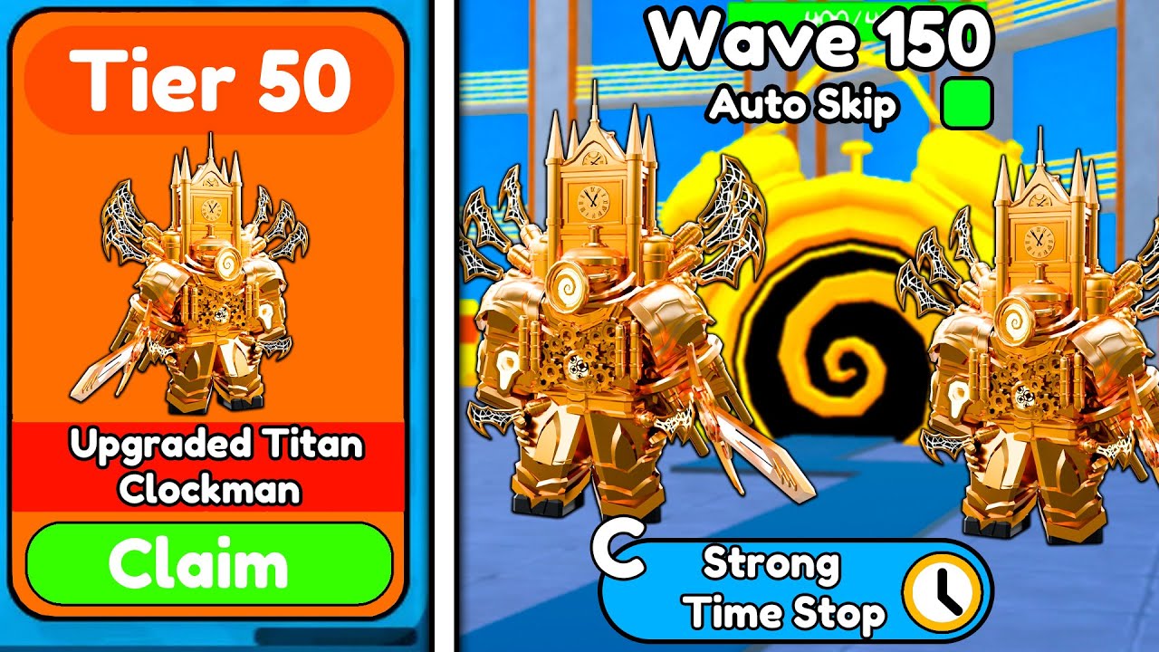 😱 I GOT THE UPGRADED TITAN CLOCKMAN! ☠️ NEW *STRONG TIME STOP* ABILITY ...