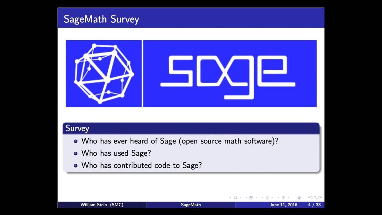 The Origins of SageMath; I am leaving academia to build a company - YouTube