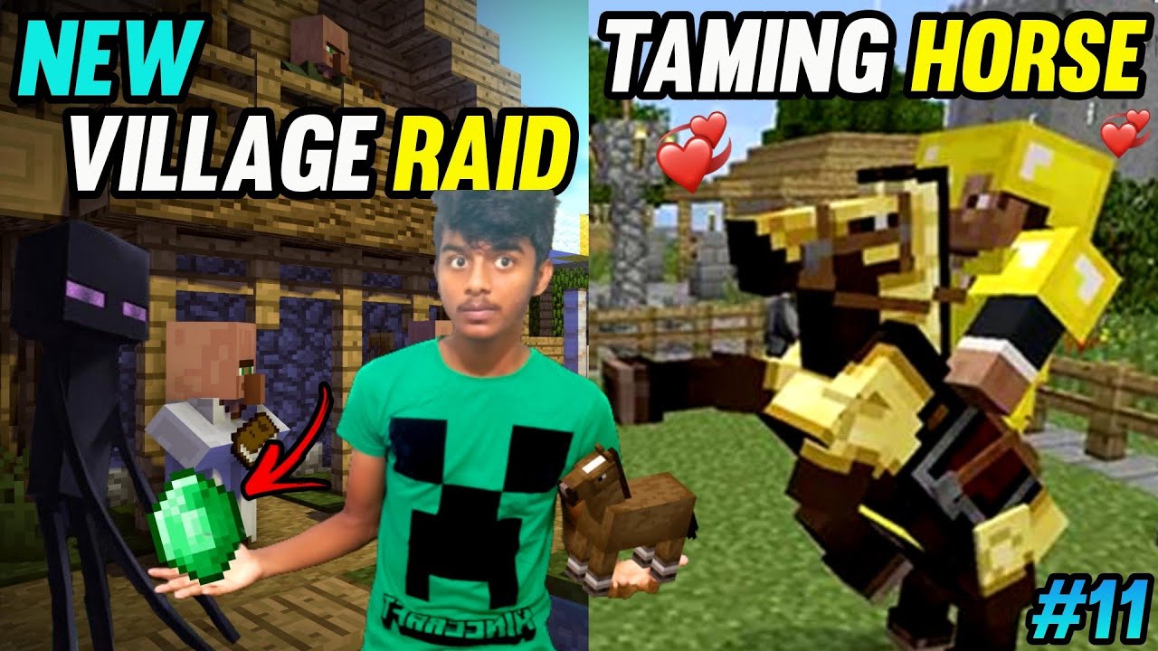 TAMING HORSE AND FOUND NEW VILLAGE | MINECRAFT TAMIL GAMING | Minecraft ...