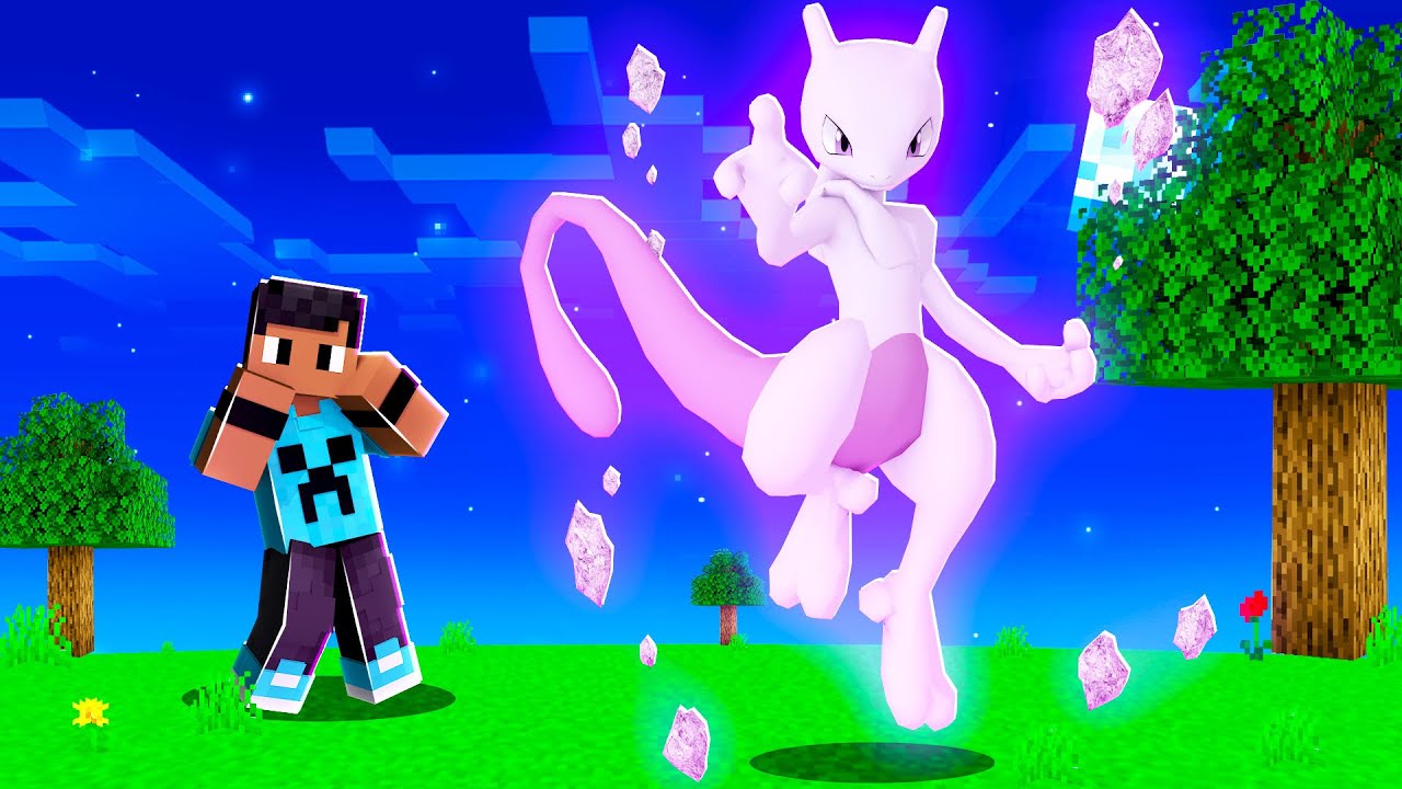 CONSEGUI UM MEWTWO NO MINECRAFT #21 100 DIAS NO PIXELMON - YouTube