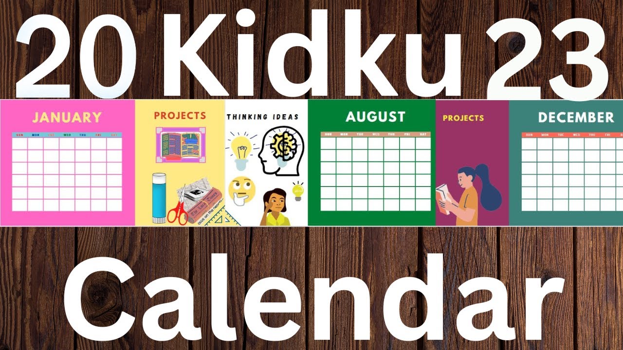 Kidku Calendar | How many days are in each months of 2023 | Time Table ...