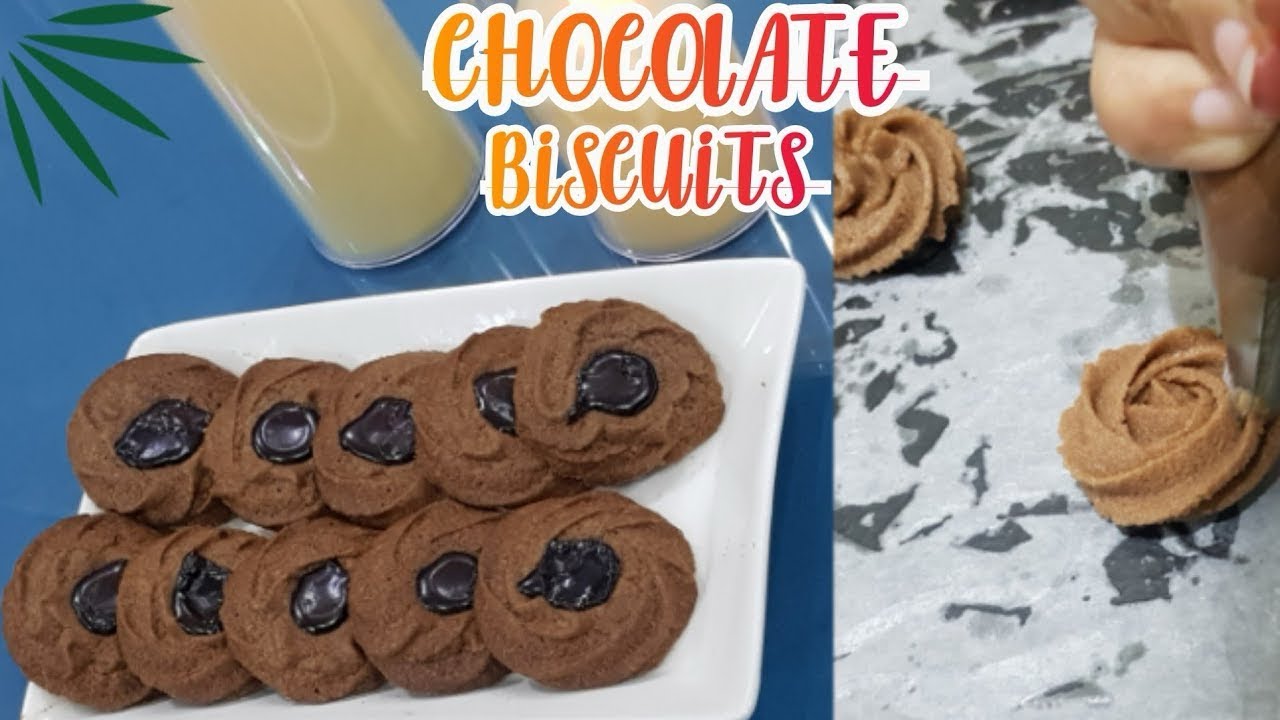 Chocolate biscuits || Bakery style chocolate biscuits at home || Simple ...