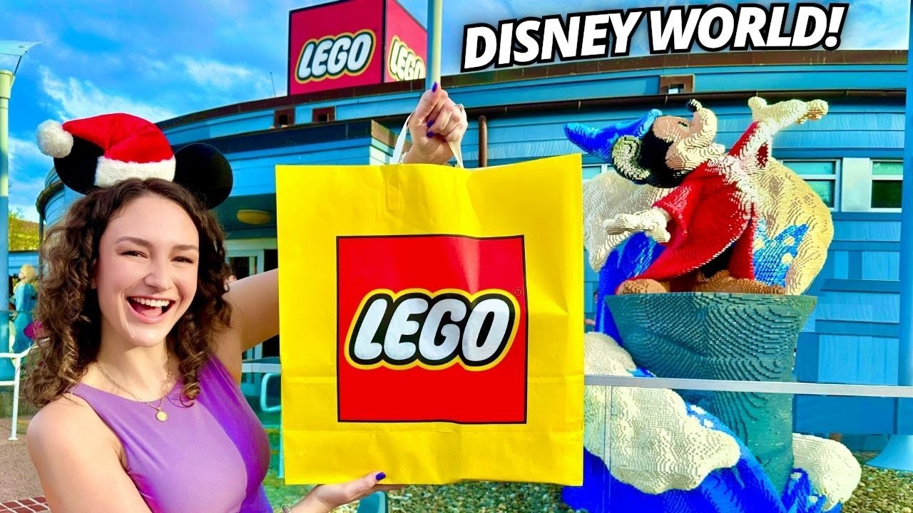 Disney World LEGO Shopping Adventure! (Holiday Displays & FREE Gifts ...