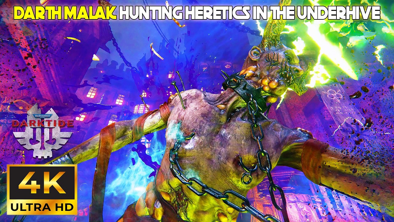 Darth MALAK Hunting Heretics in the Underhive | Warhammer 40k Darktide ...