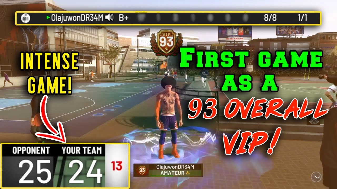 NBA 2K19 First Game as a 93 Overall VIP! Shot Creating Post Scorer ...