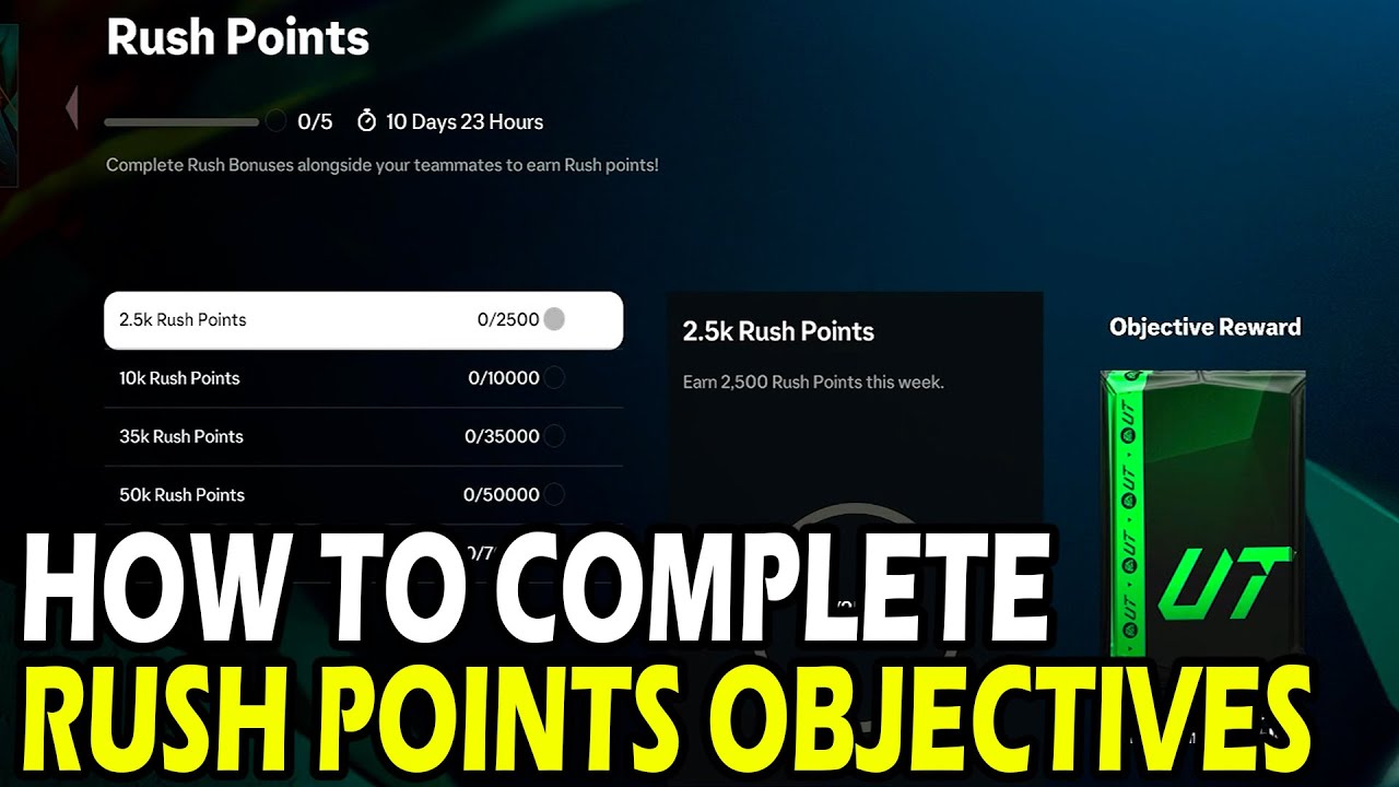 How to Complete Rush Points Objectives in EA FC 25 Ultimate Team - YouTube