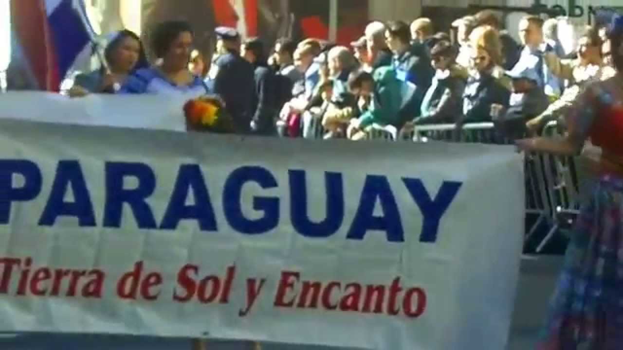 PARAGUAY-IDIOMA GUARANI-DESFILE DE LA HISPANIDAD- 2014 - YouTube