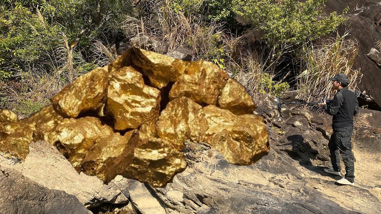 Treasure hunt/Wild forest detection natural gold mine - YouTube