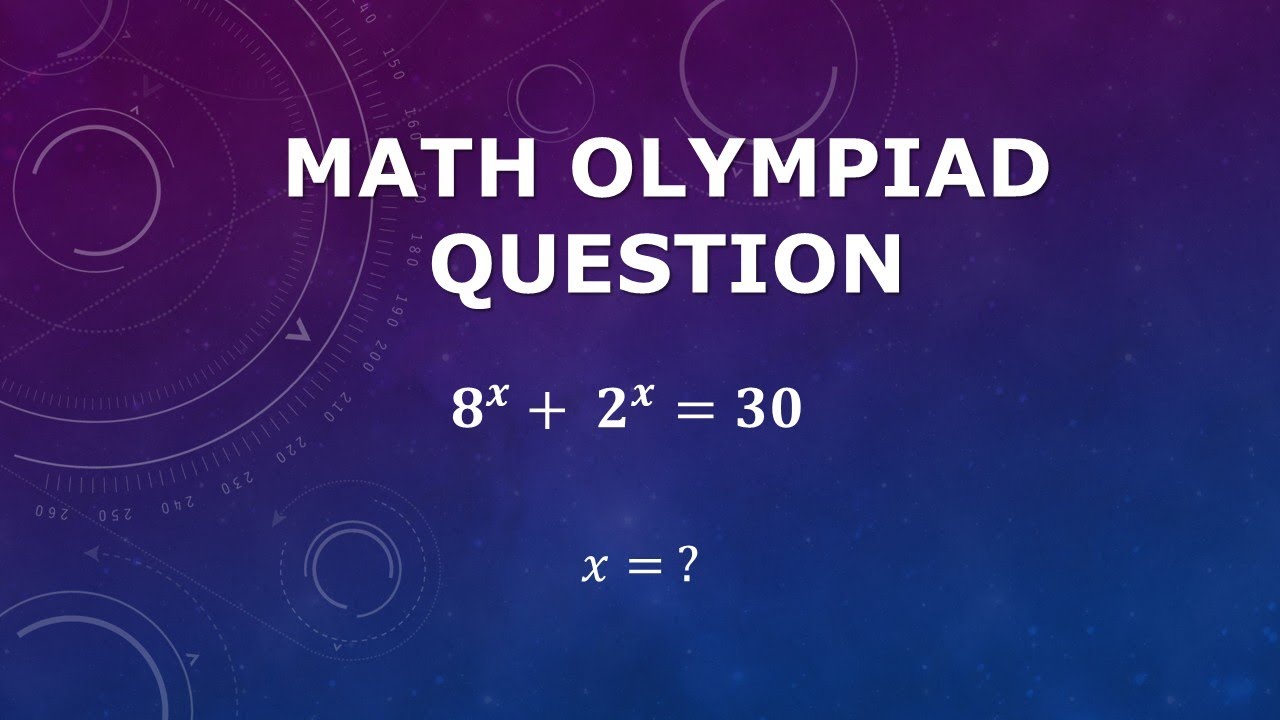 Intense Olympiad Math Challenge That Will Test You | Can You Solve ...