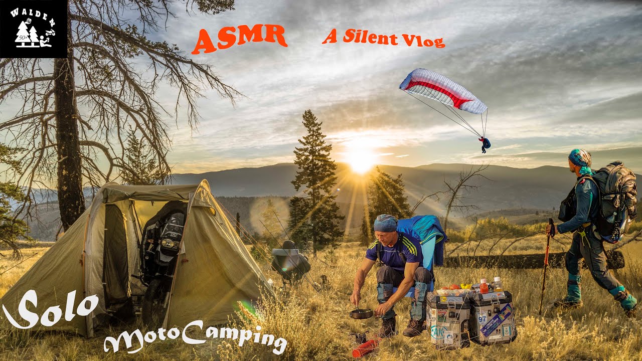 Solo motorcycle trip (BMW 1200GSA)/camping/hiking/paragliding. A silent ...