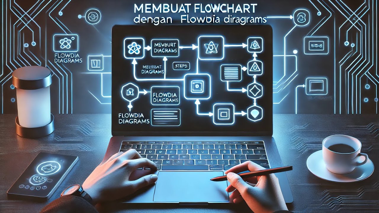Flowchart Penjumlahan Dua Bilangan dengan Flowdia Diagrams - YouTube