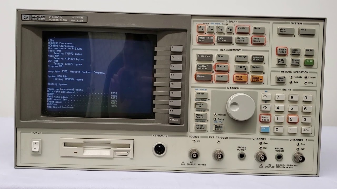 Agilent 89410 A Vector Signal Analyzer (A# 46382) - YouTube