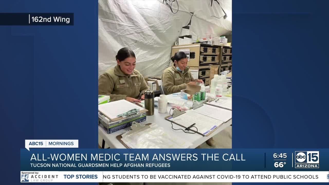 All-women medic team helps Afghan refugees - YouTube