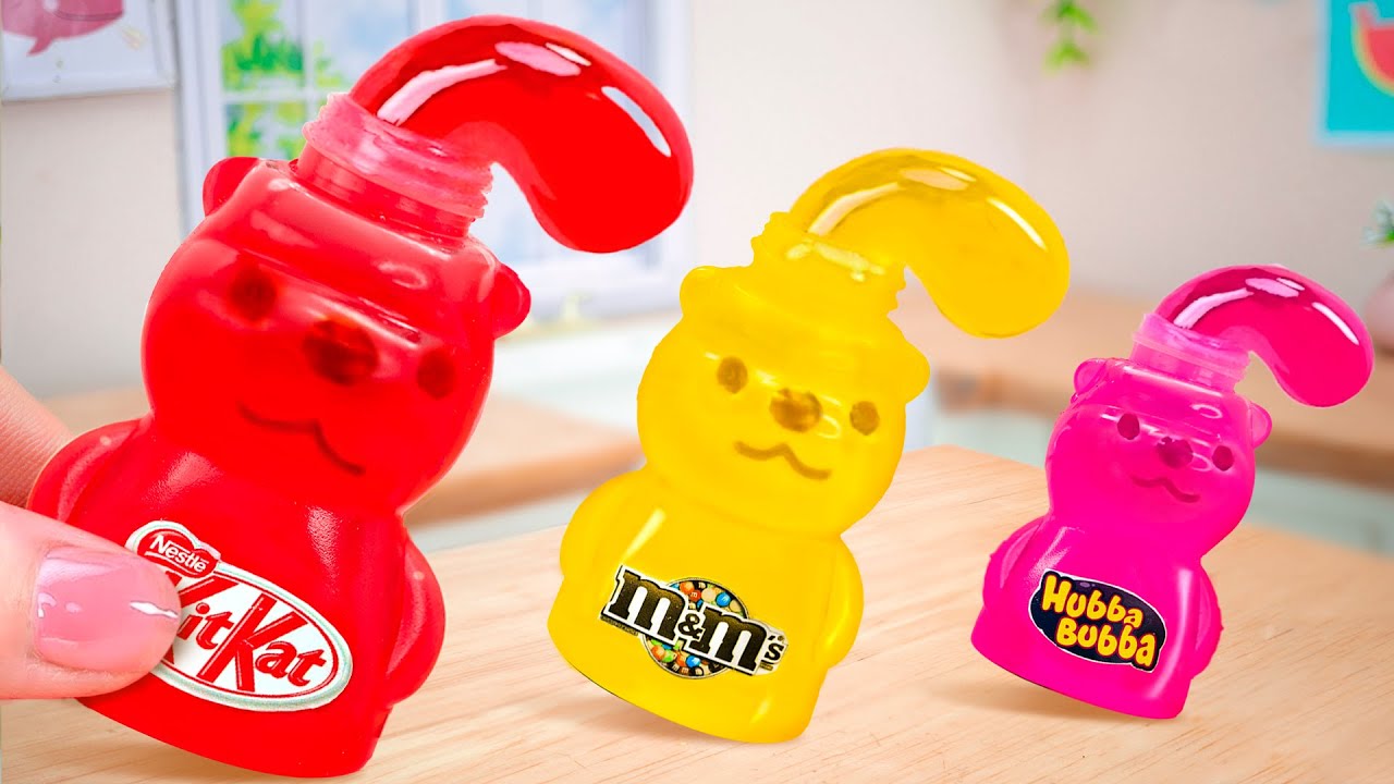 KITKAT or M&M or HUBBA BUBBA Jelly 🍓 Sweet Miniature Frozen Honey Jelly ...