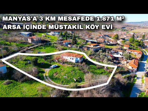 2317- MANYAS'A 3 KM MESAFEDE 1.871 M² ARSA İÇİNDE MÜSTAKİL KÖY EVİ
