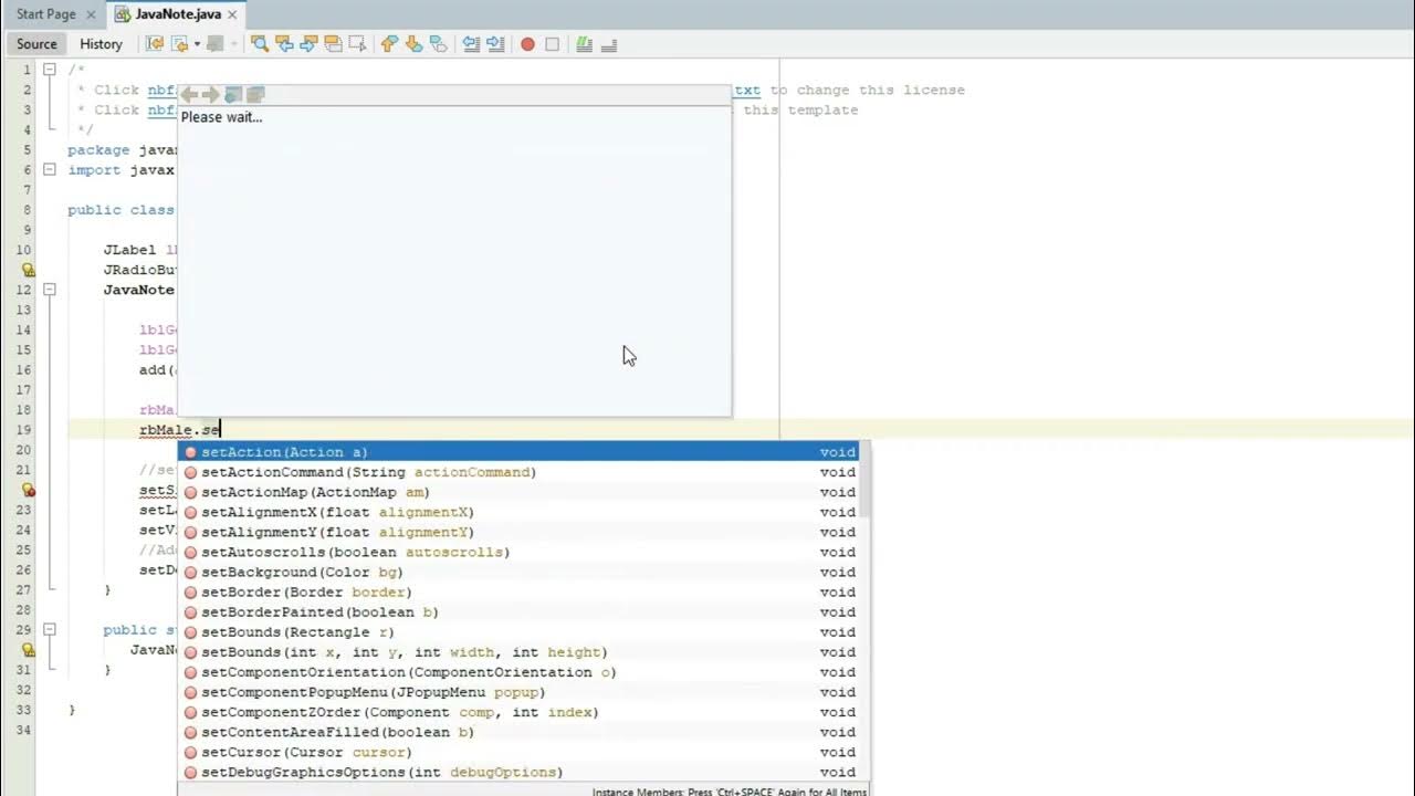 Integrative Programming And Technologies Java Swing Jradiobutton Youtube