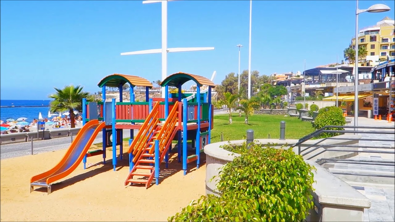 Strand & Promende Playa de Fanabe Costa Adeje Teneriffa HD - YouTube