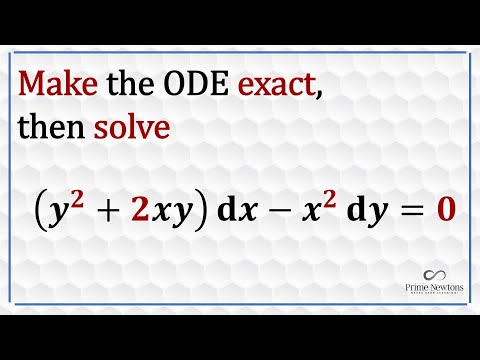 How to solve exact and non-exact ODE