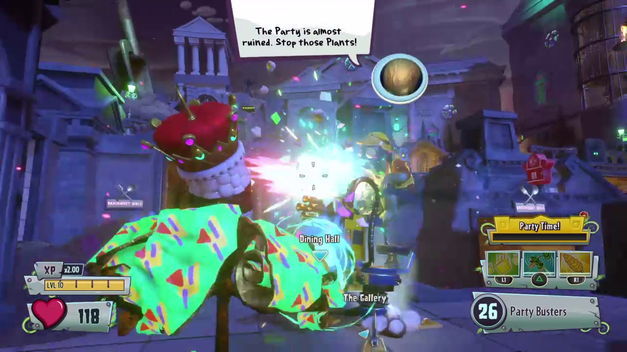 Plants vs Zombies GW2 engineer riding a jackhammer and sentry - YouTube