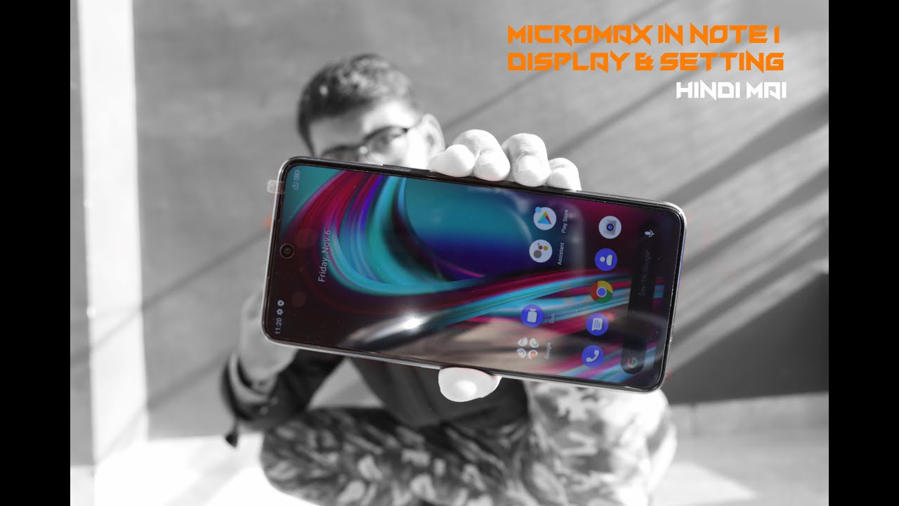 Micromax In Note 1 Settings and Display (Hindi Mai) - YouTube
