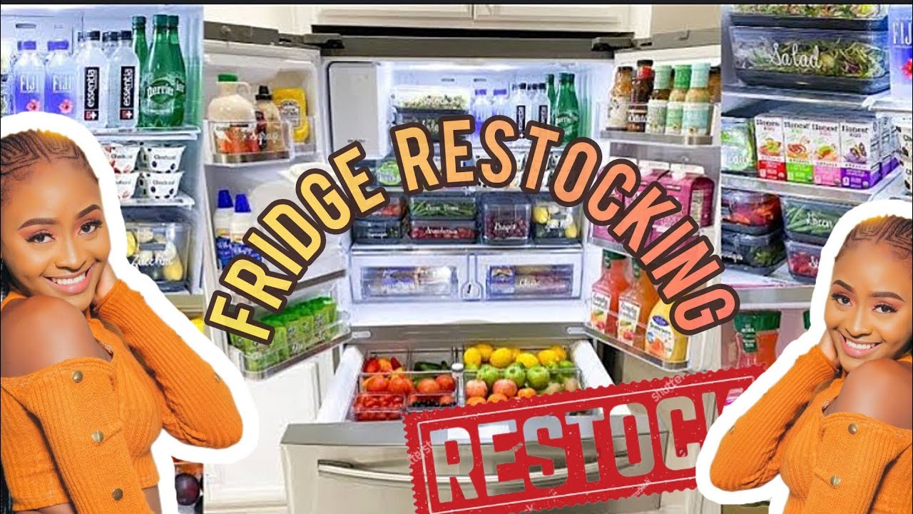 MONTHLY FRIDGE RESTOCKING AND UNPACKING - YouTube