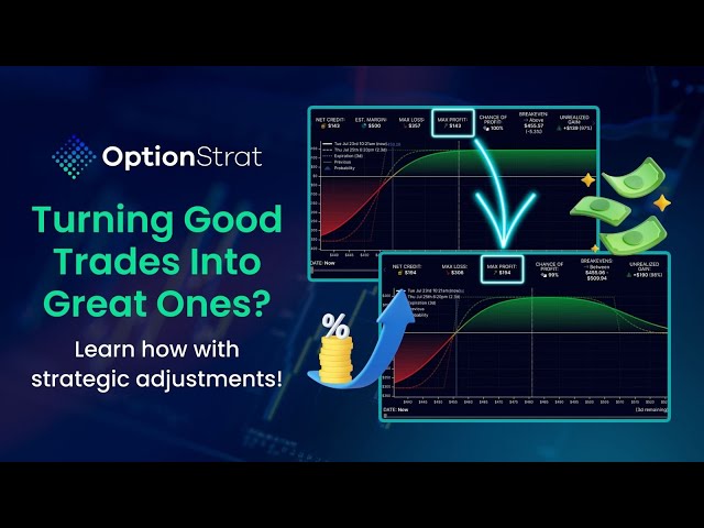🚀 MASTER TRADE ADJUSTMENTS: BOOST YOUR OPTIONS PROFITS! 🚀 | OptionStrat