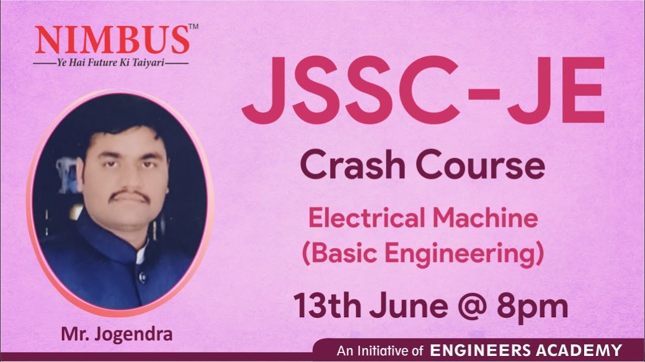 Crash Course | Electrical Machine | Basic Engineering | JSSC -JE ...
