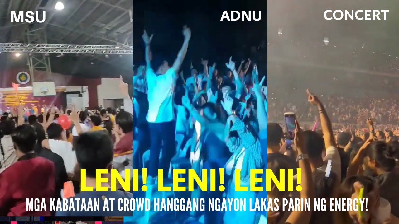 Leni! Leni! Leni! Grabe, Lakas parin ng Energy! Mga Kabataan at Crowd ...