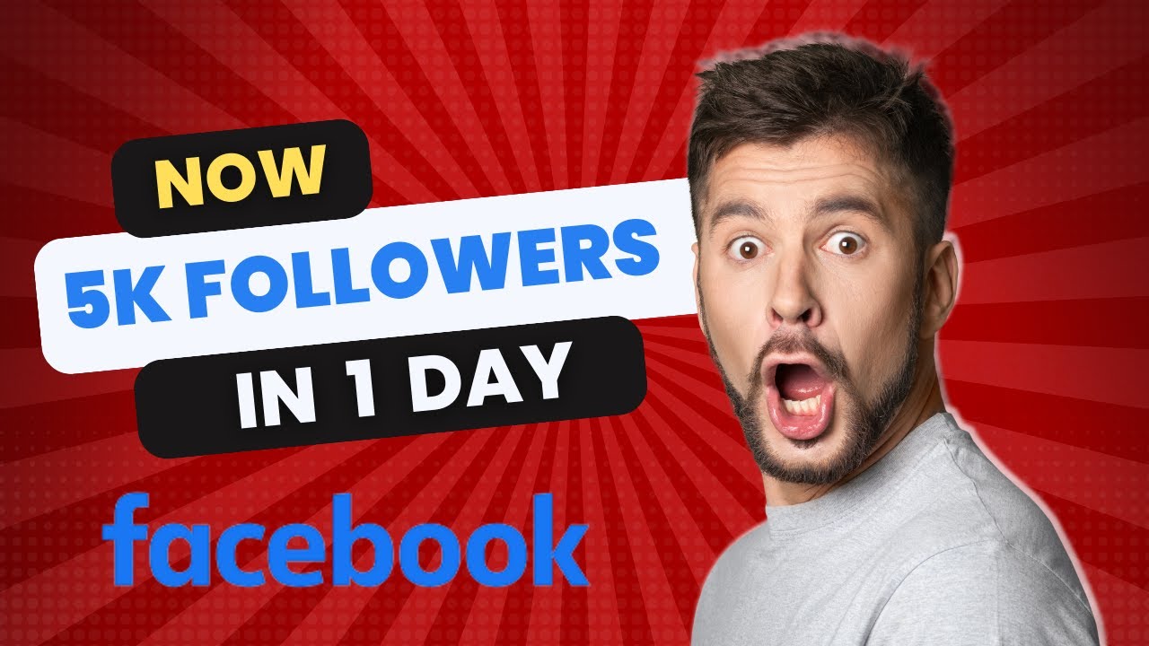Get 5000 Followers in 1 day on Facebook - Increase Your follower on Facebook #facebookfollowers ...