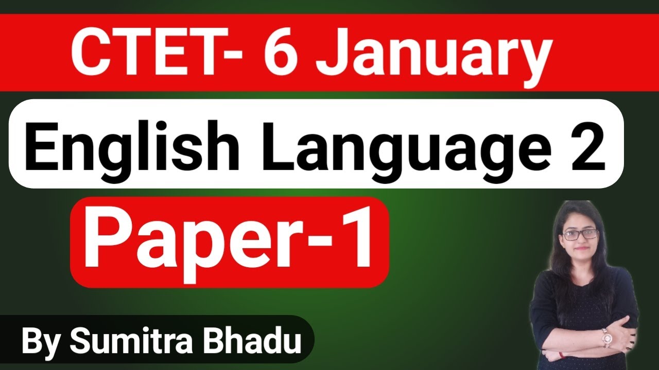 Ctet answer Key 6 JAN|| English Language 2|| Ctet 6 jan answer key ...