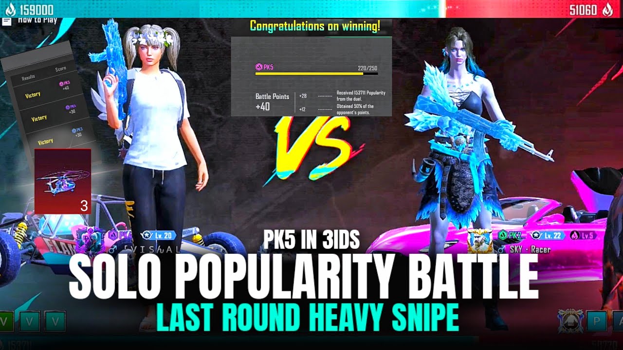 500k Popularity 😱 last minute snipe - pk10? | bgmi biggest pop battle ...
