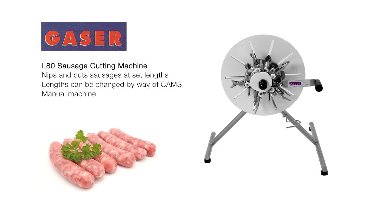 Gaser L80 sausage cutter - YouTube