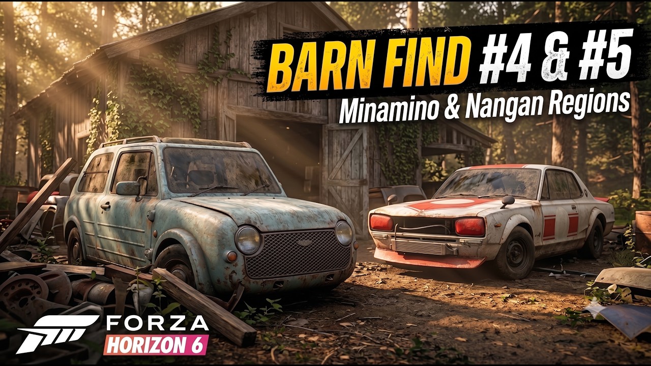 Forza Horizon 6 Barn Find 4 And 5 Minamino And Nagan Region Locations