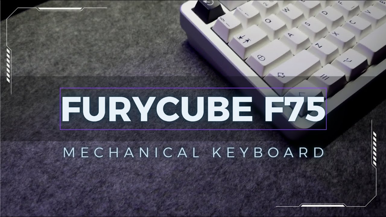 Furycube F75 Mechanical Keyboard Demo & Typing Test - YouTube