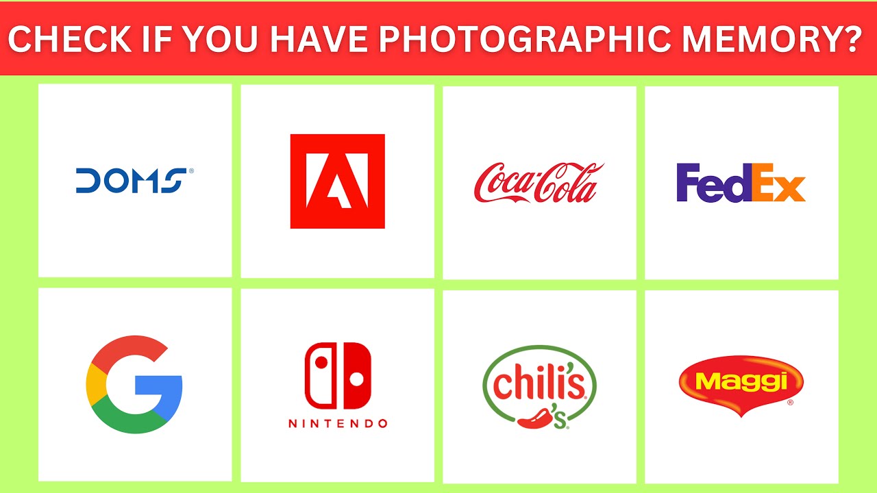 Guess the correct Logos | Check if you have photographic memory! - YouTube